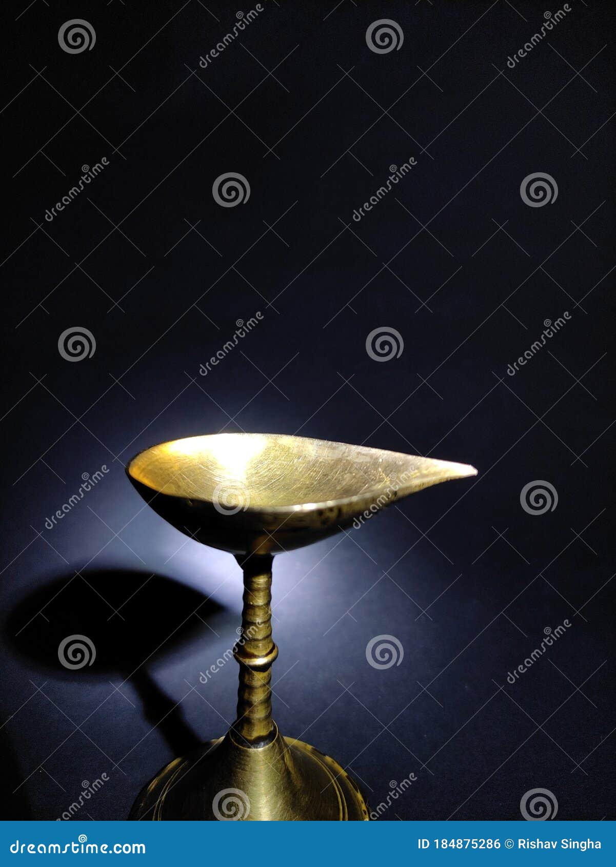 Pradip or Oil Lamp Used in Hindu Puja Stock Photo - Image of lighting ...
