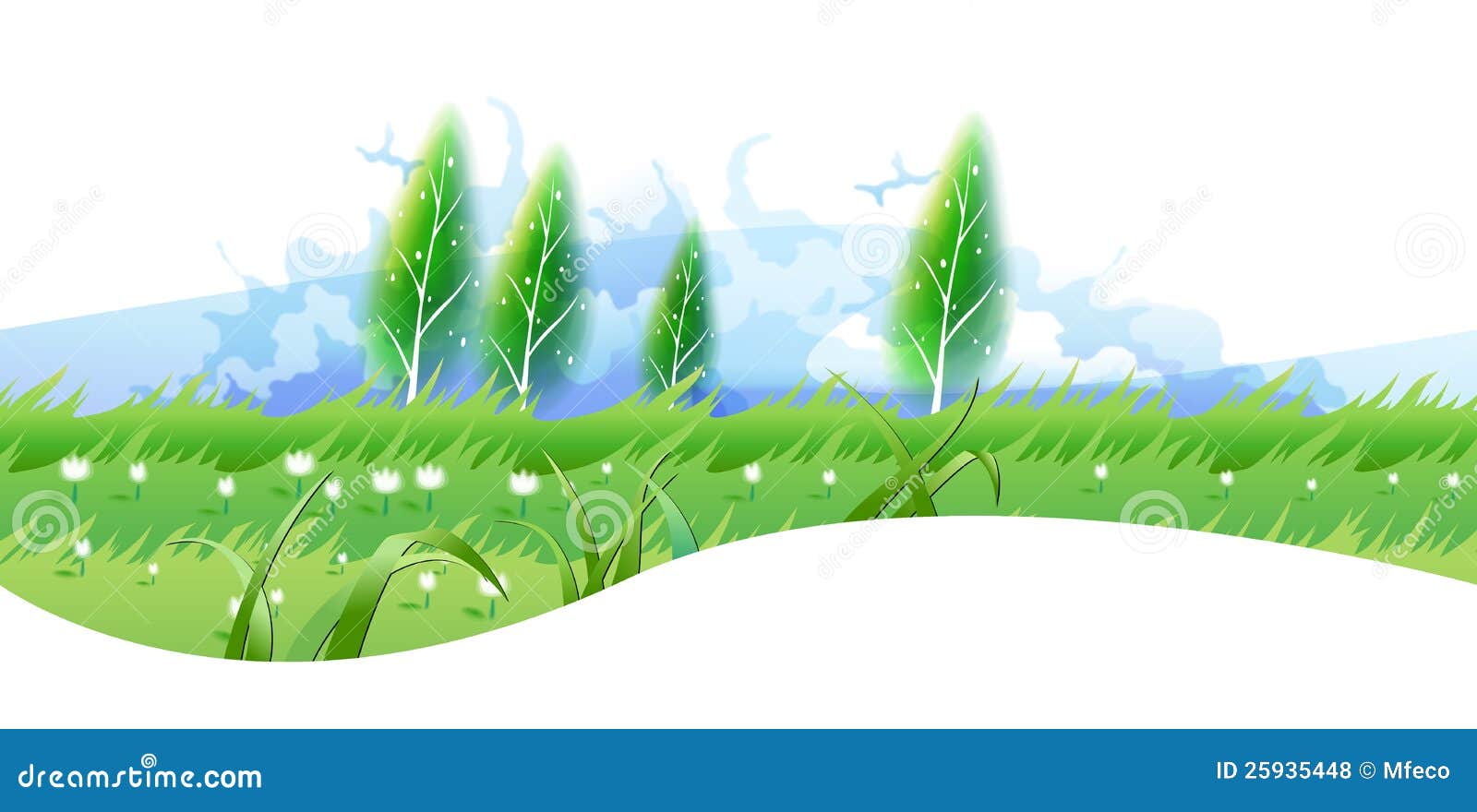 Prado de la sol ilustración del vector. Ilustración de fondo - 25935448