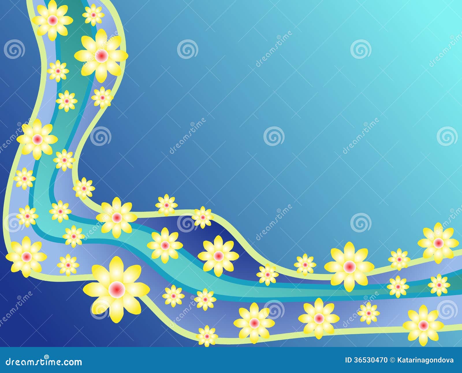 Prado del vector ilustración del vector. Ilustración de amarillo - 36530470