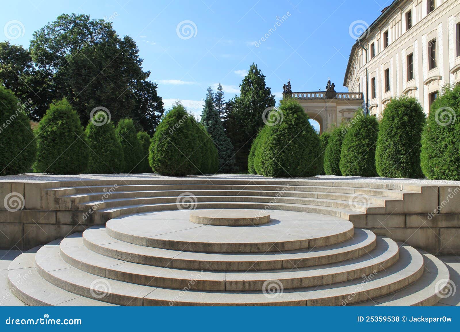 Prag - Runde Treppen am Prag-Schloss Stockfoto - Bild von tourist ...