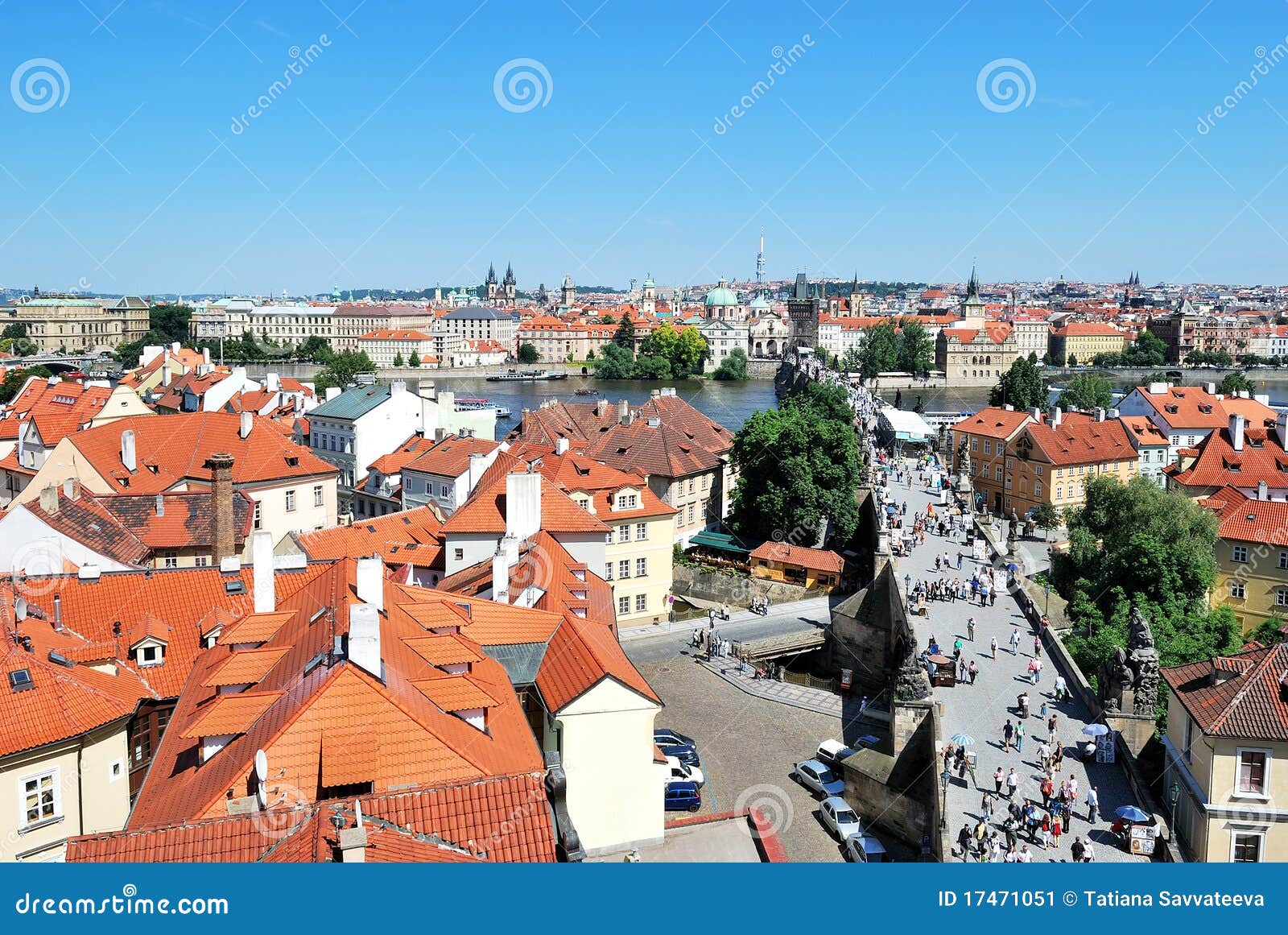 Praga. Centro Urbano Storico Immagine Stock - Immagine di estate ...