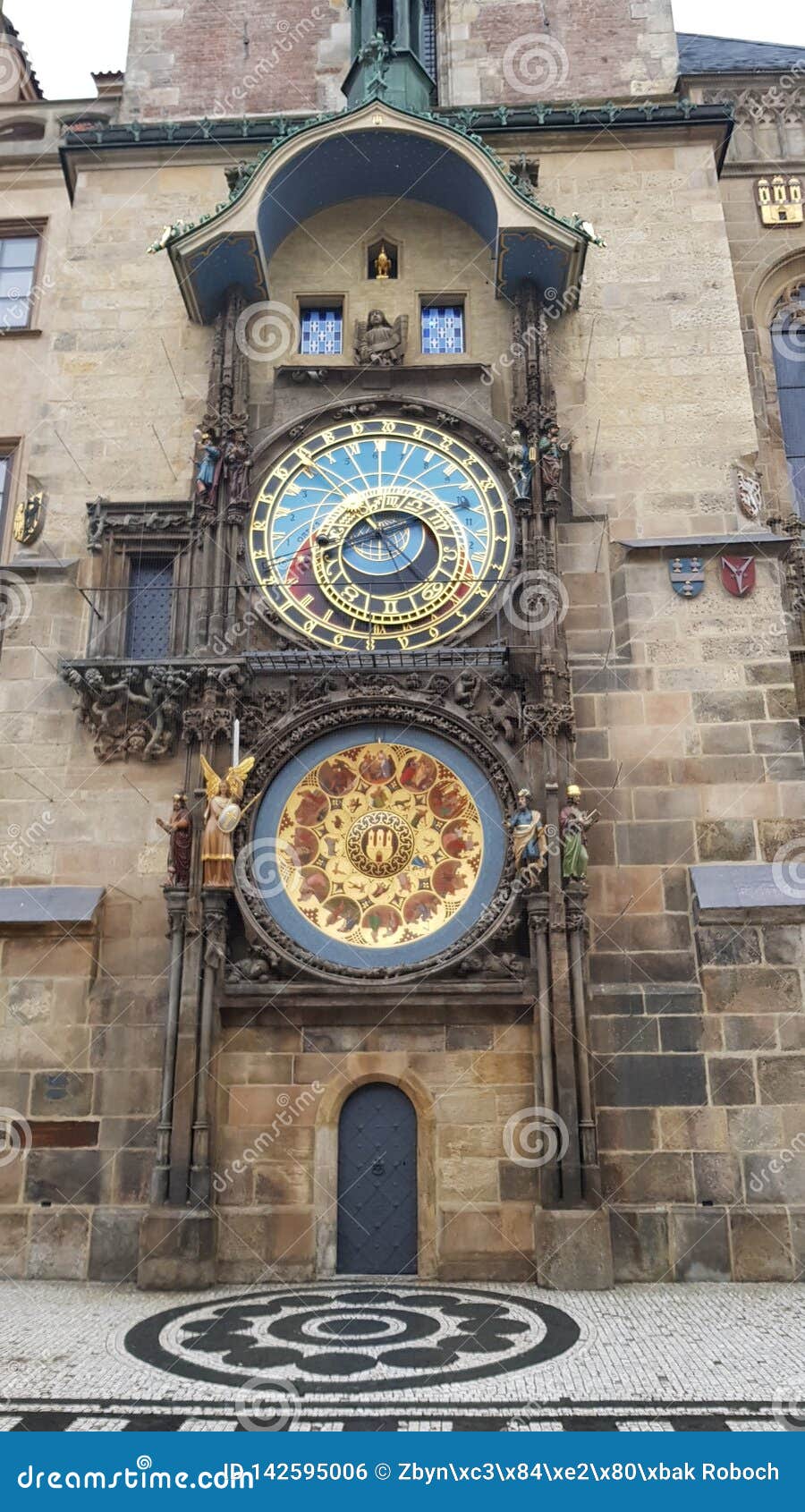 Prague`s Astronomical Clock after Reconstruction Stock Photo - Image of ...