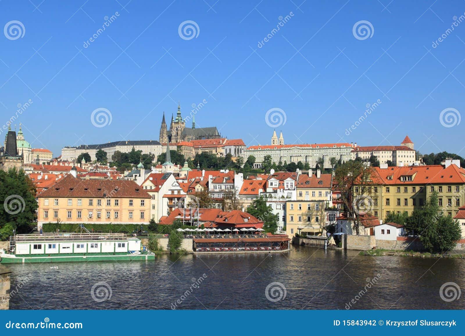 Prague stock photo. Image of capital, townscape, landmark - 15843942