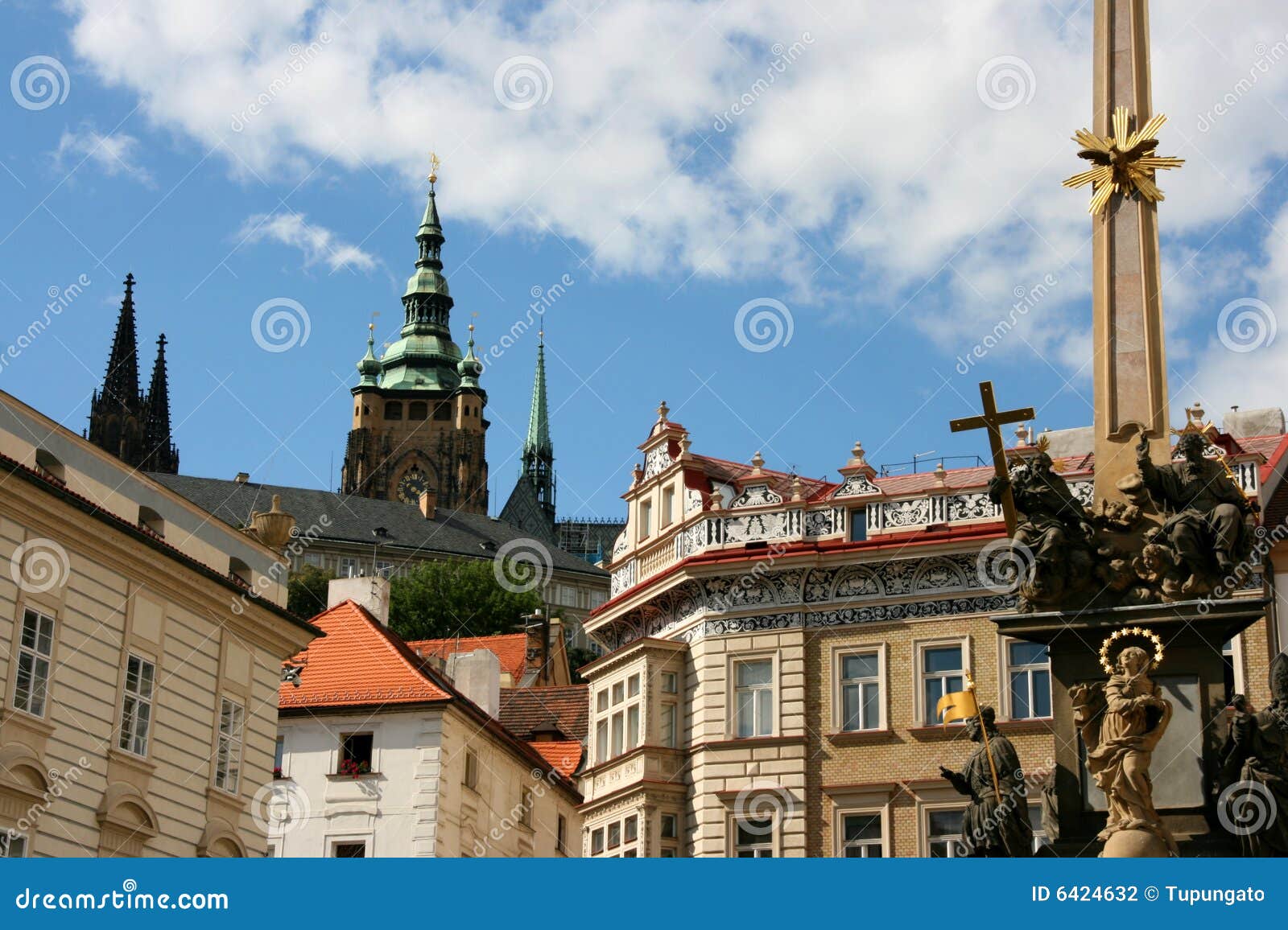Prague stock photo. Image of strana, sculptures, namesti - 6424632