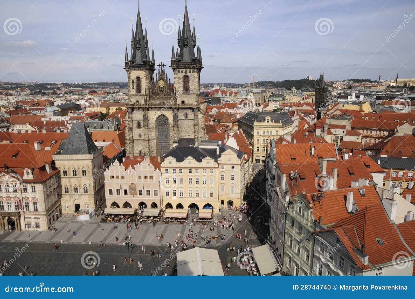Prague,aerial view stock photo. Image of czech, scene - 28744740