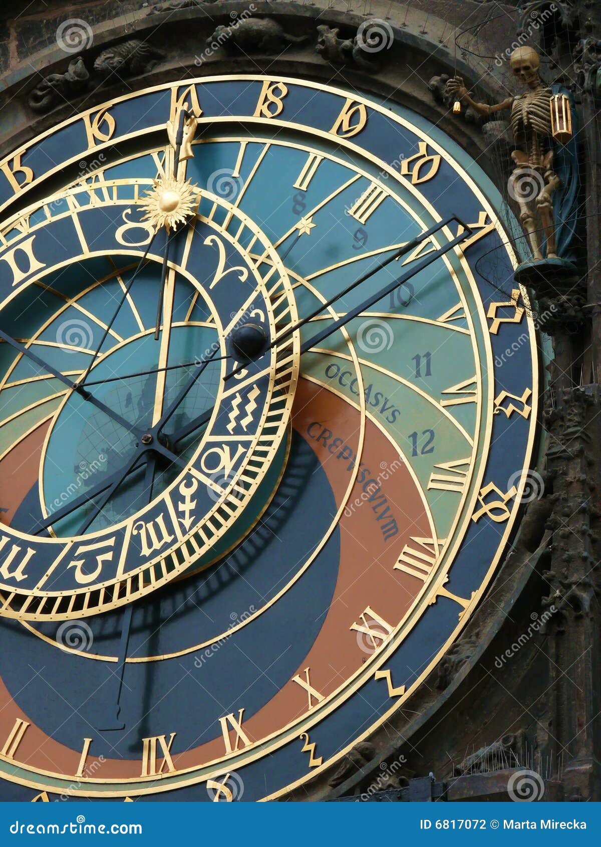 Prague astrological clock stock photo. Image of heritage - 6817072