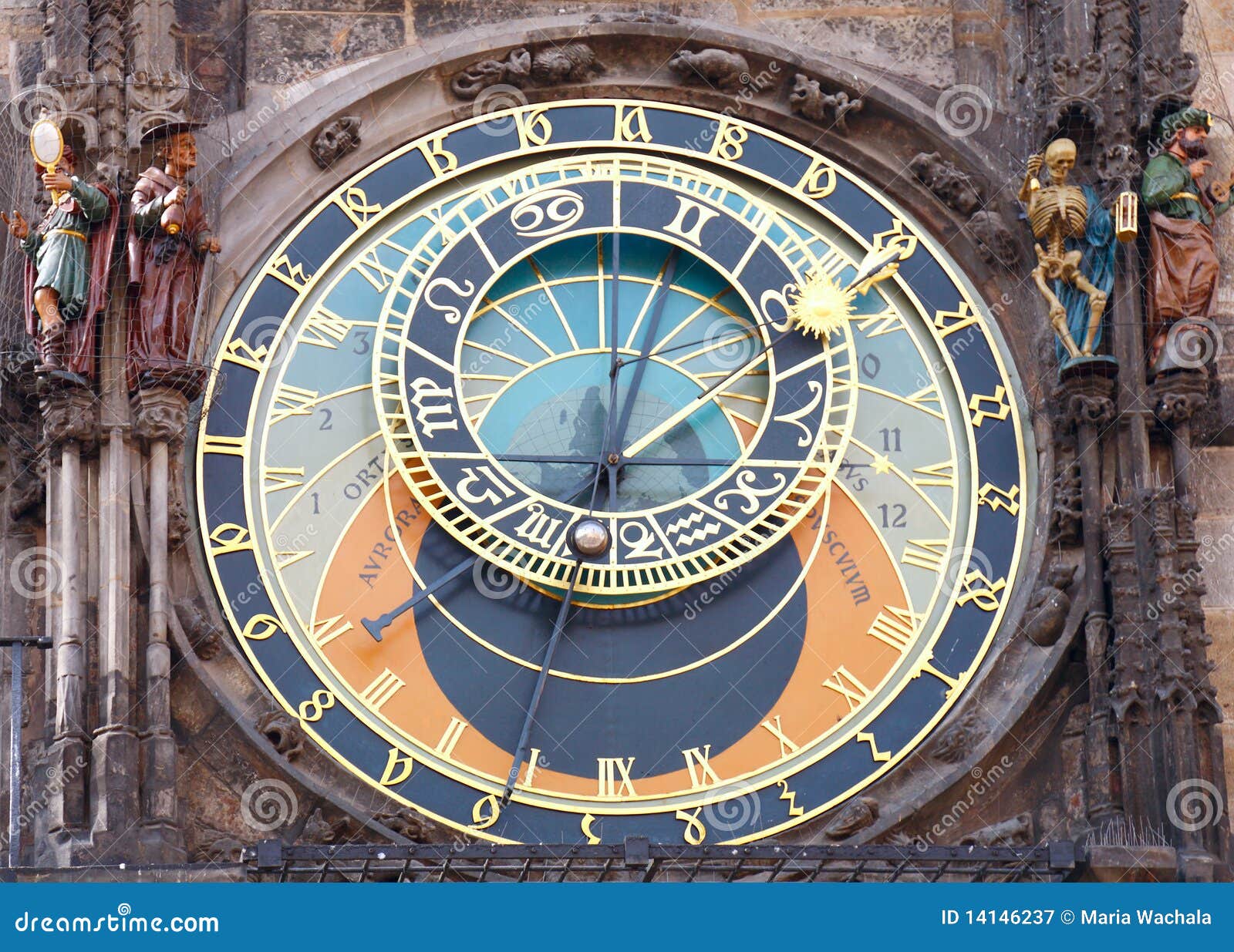 The Prague Astronomical Clock Stock Image - Image of astronomical ...
