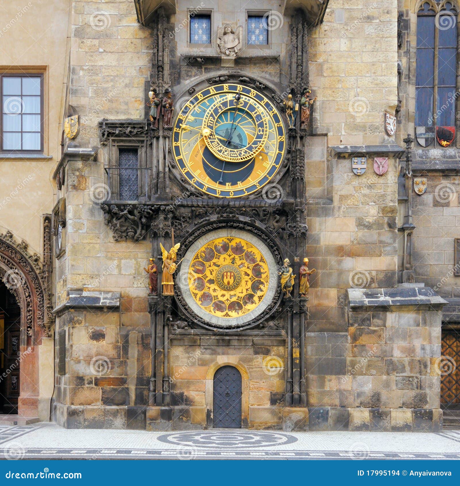 Prague Astronomical Clock stock photo. Image of fashioned - 17995194