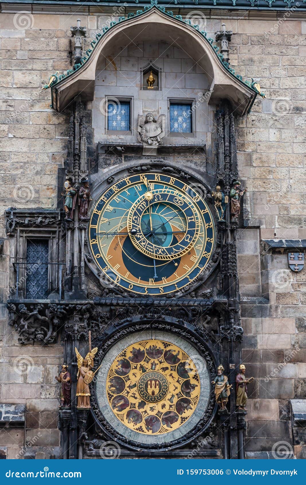 The Prague Astronomical Clock Stock Photo - Image of prague, city ...