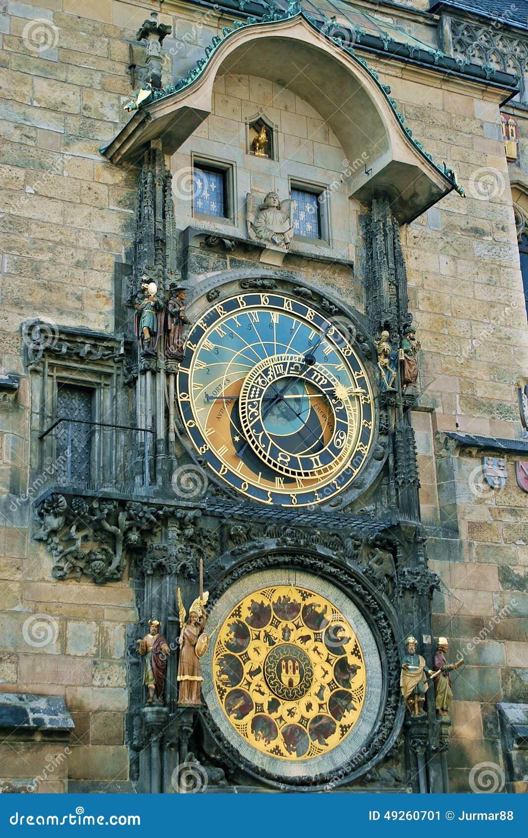 Prague Astronomical Clock stock image. Image of town - 49260701