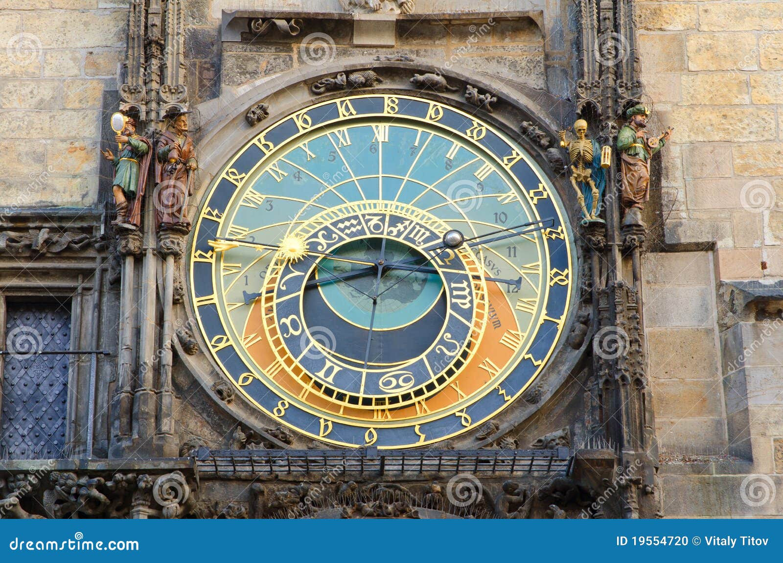 Prague Astronomical Clock,Old Town Square Stock Photo - Image of number ...