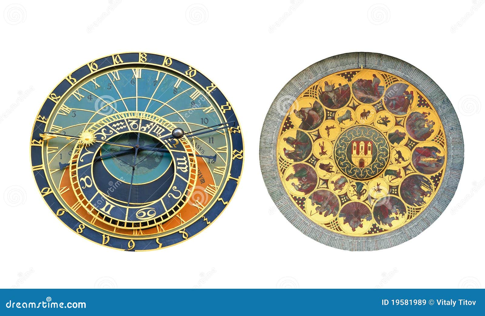 Prague Astronomical Clock, Old Town Square Stock Image - Image of ...