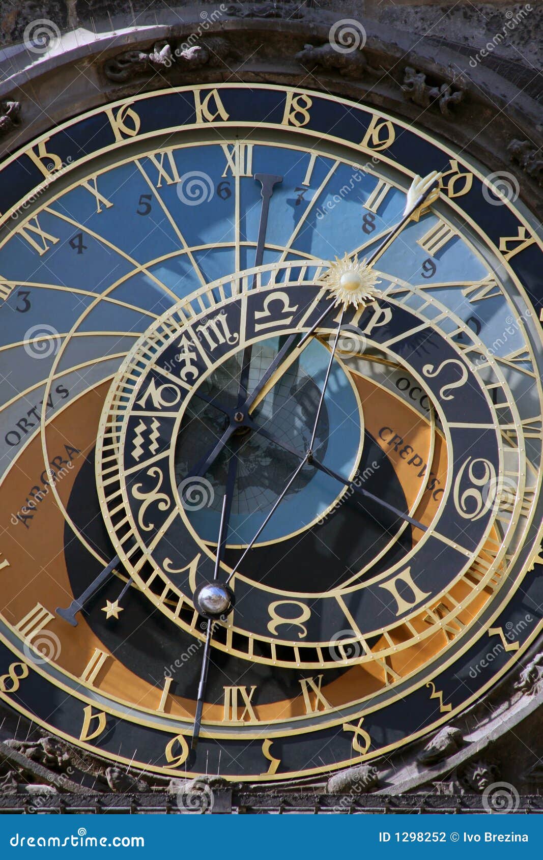 The Prague Astronomical Clock - Orloj Stock Photo - Image of dial ...