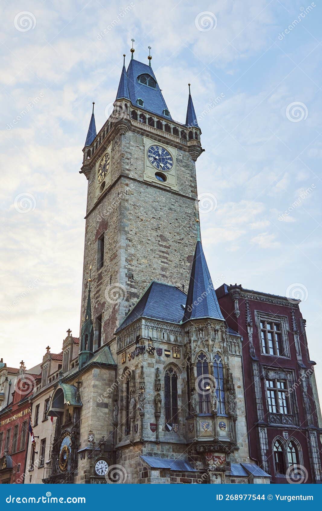 Prague Astronomical Clock Tower Stock Photo - Image of europe ...