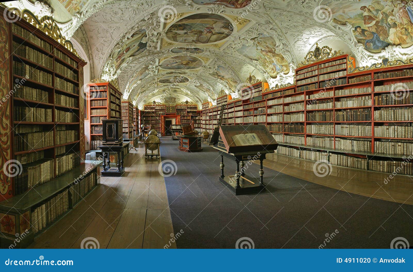 Prague baroque library stock photo. Image of ceiling, memorial - 4911020