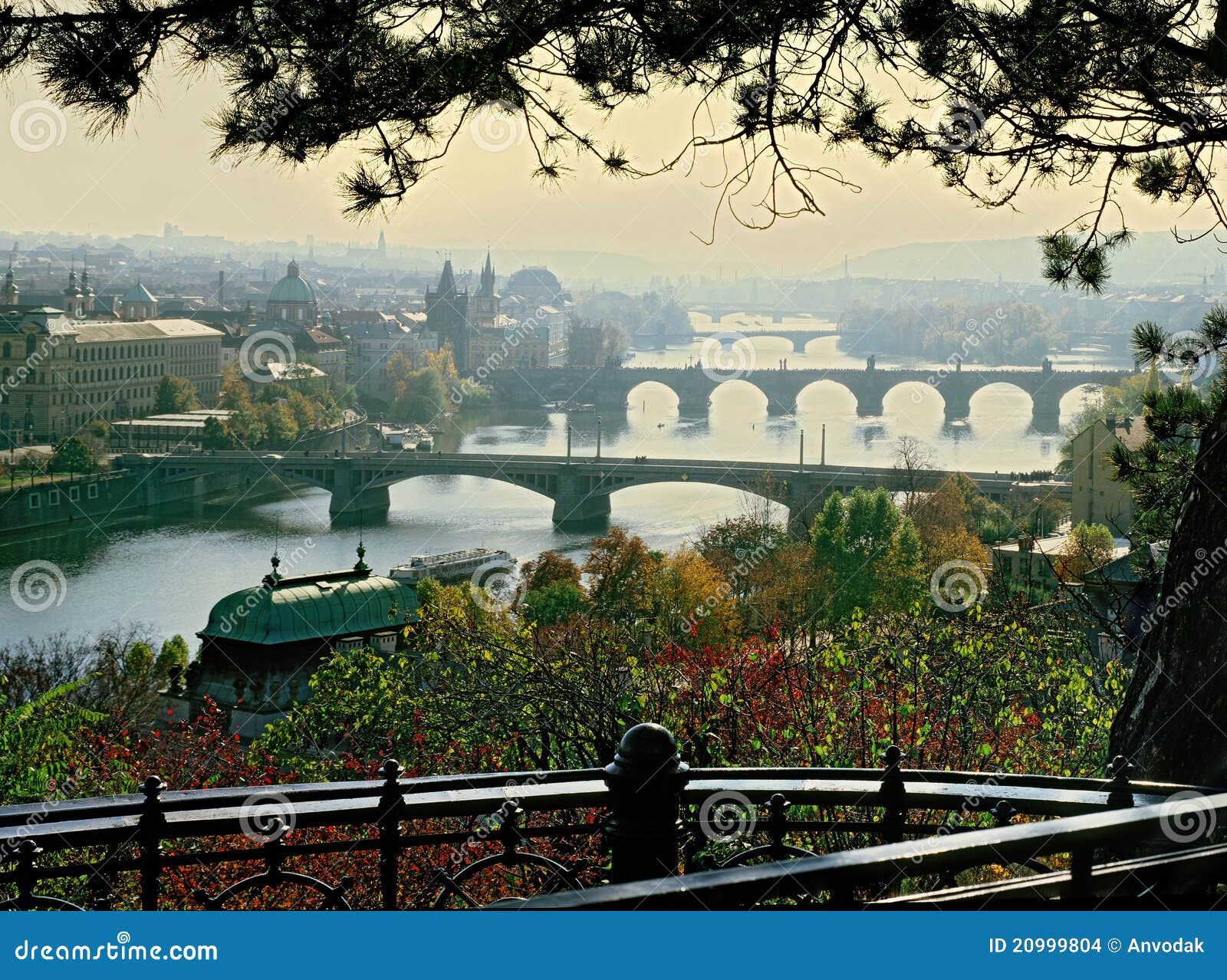 Prague bridges stock photo. Image of czech, town, outdoors - 20999804