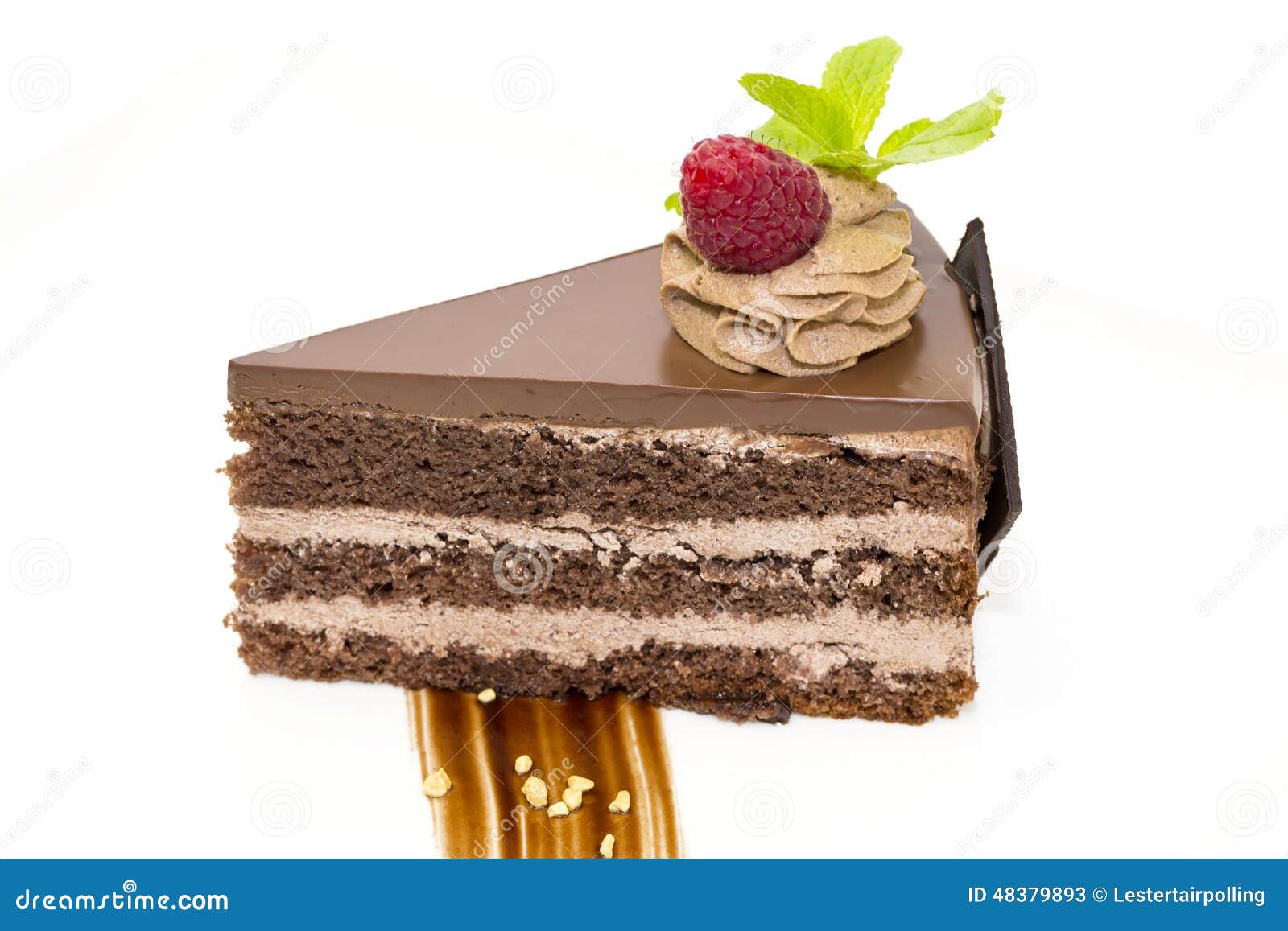 Prague cake stock image. Image of delicious, frosting - 48379893