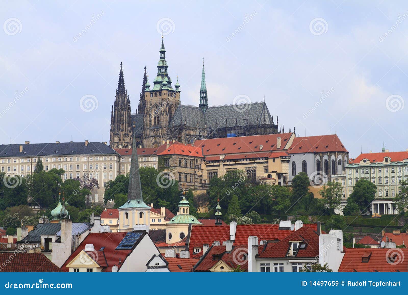 The Prague Castle stock image. Image of basilica, cathedral - 14497659