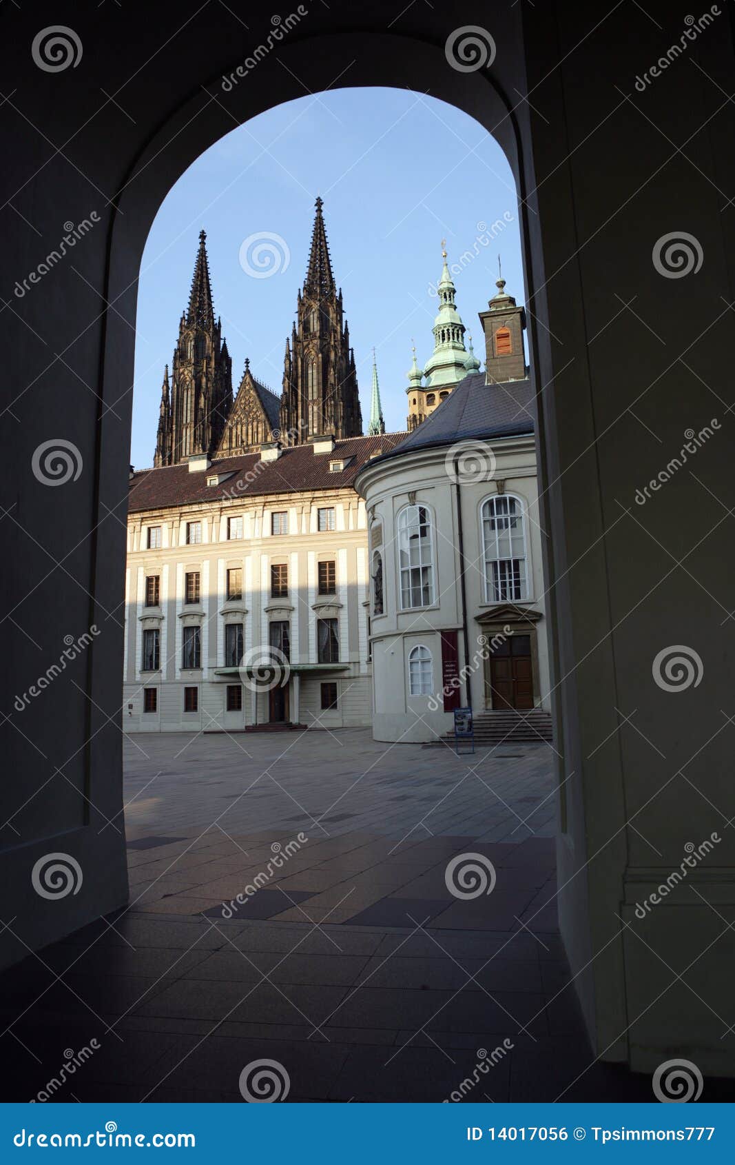 Prague Castle Archway stock photo. Image of passage, pattern - 14017056