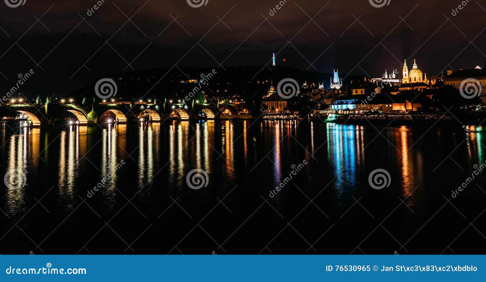 Prague Castle, Charles Bridge Editorial Image - Image of architecture ...