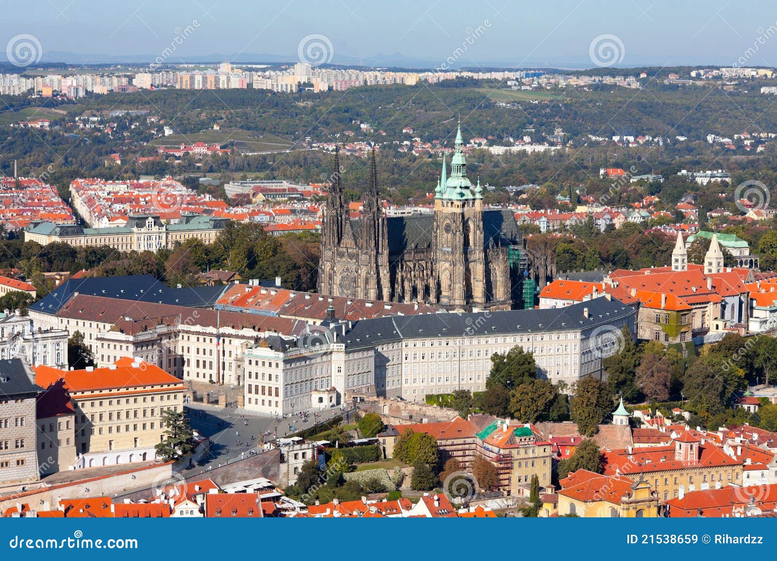 Prague Castle Complex, Detail Stock Image - Image of history, cathedral ...