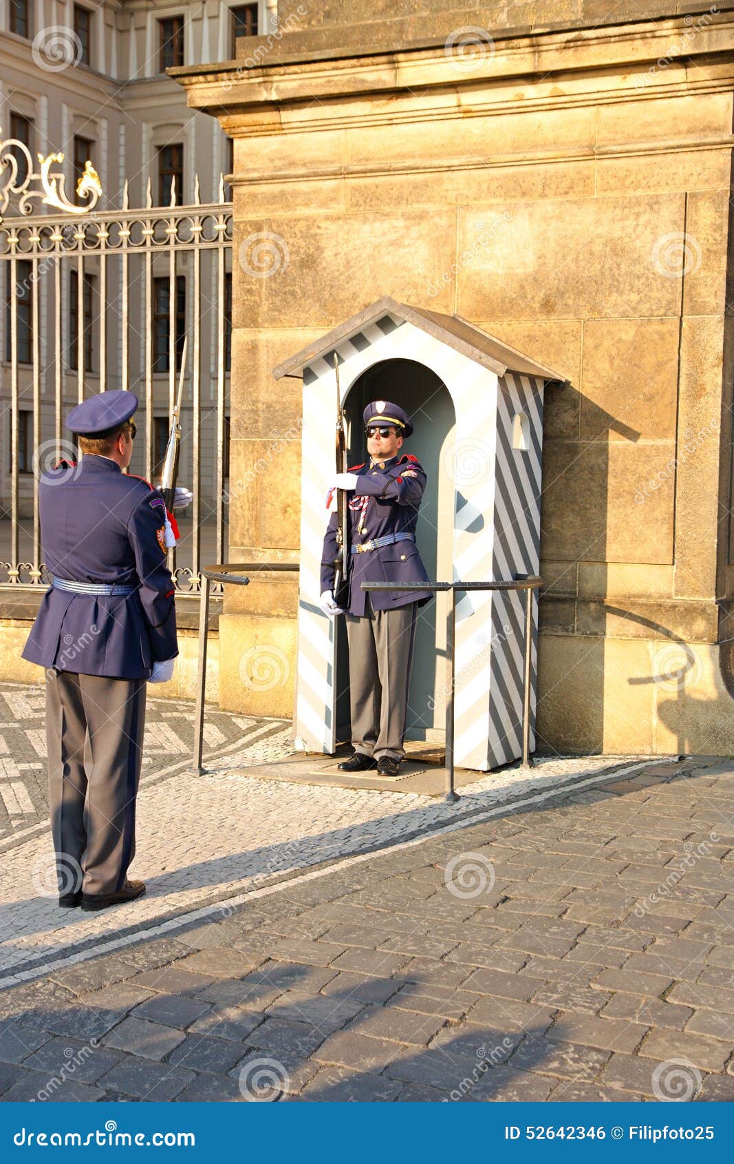 Prague castle guard editorial photo. Image of police - 52642346