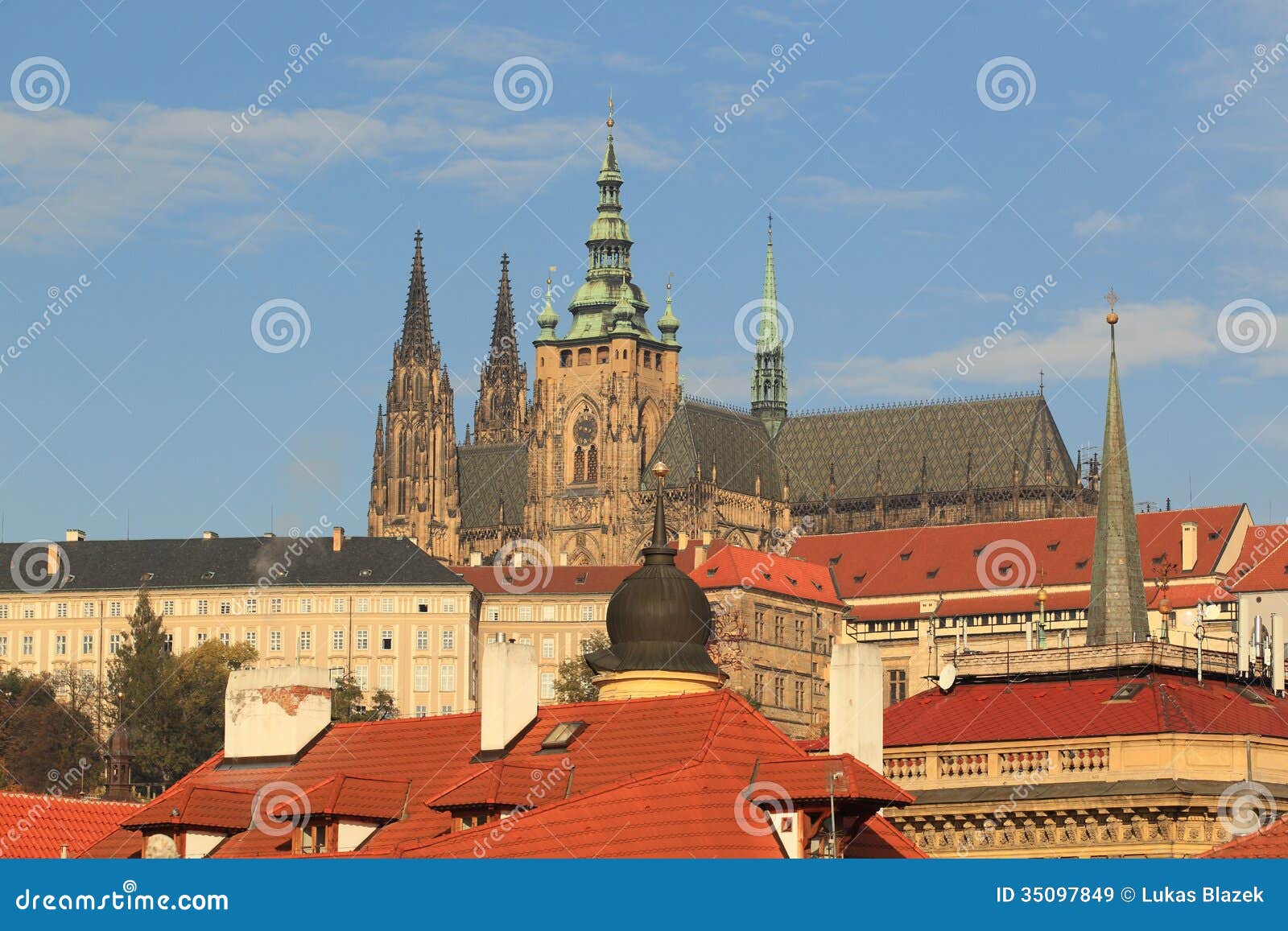 Prague castle stock image. Image of seat, landmark, prague - 35097849