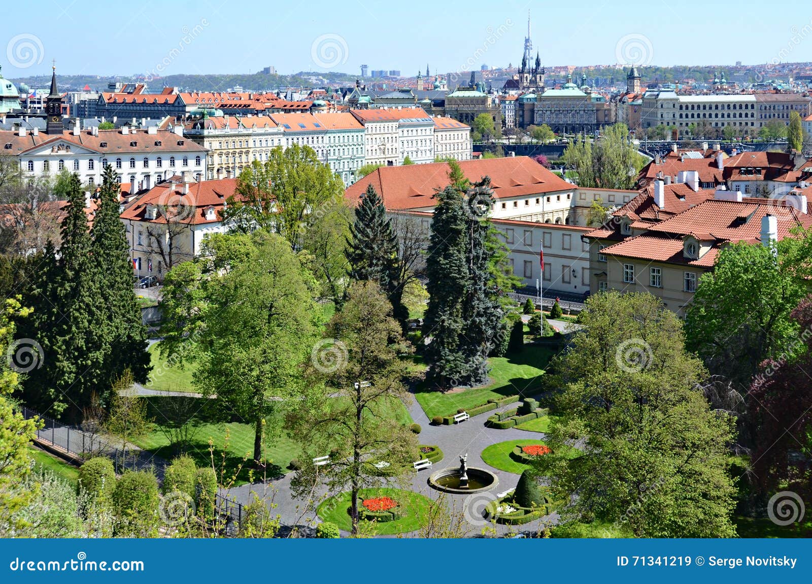Prague Castle stock image. Image of touristic, castle - 71341219