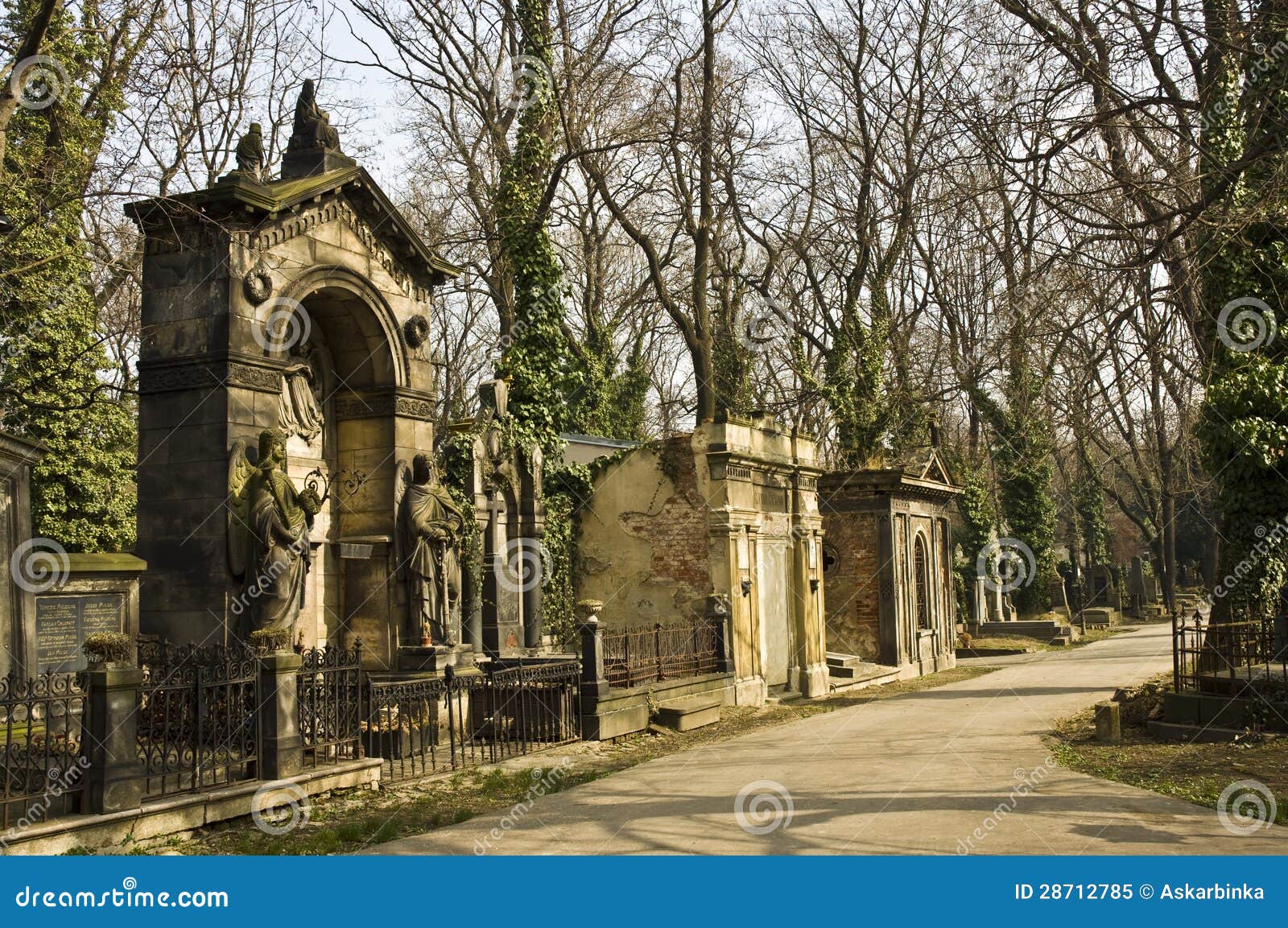 Prague - Cemetery stock image. Image of headstone, death - 28712785