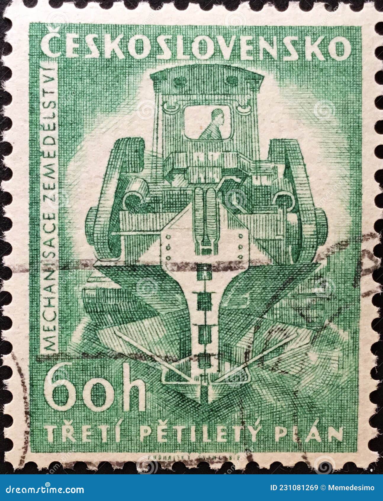 Czechoslovakia Postage Stamp from the â€œ3 Five-year Planâ€ Series ...