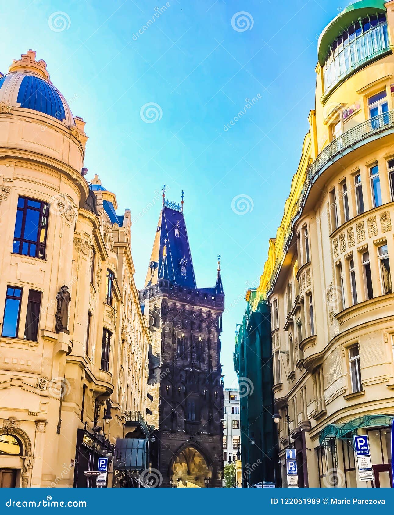 Prague city editorial stock image. Image of travel, city - 122061989