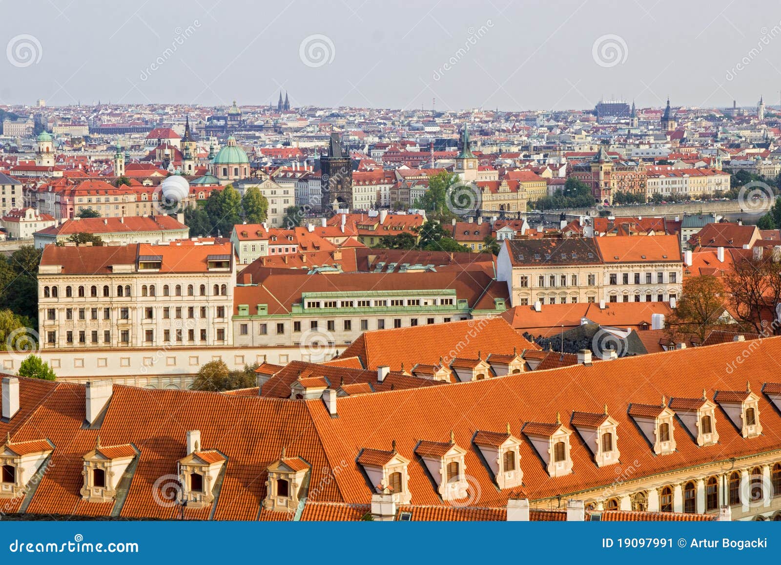 Prague Cityscape stock image. Image of little, flats - 19097991