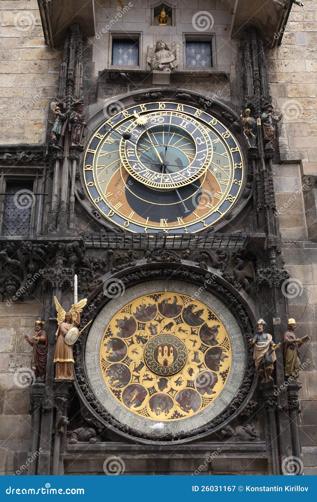 Prague Clock stock image. Image of czech, tower, style - 26031167