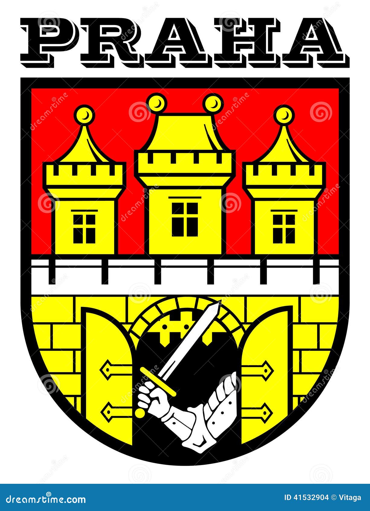 Prague Coat Of Arms Stock Vector - Image: 41532904
