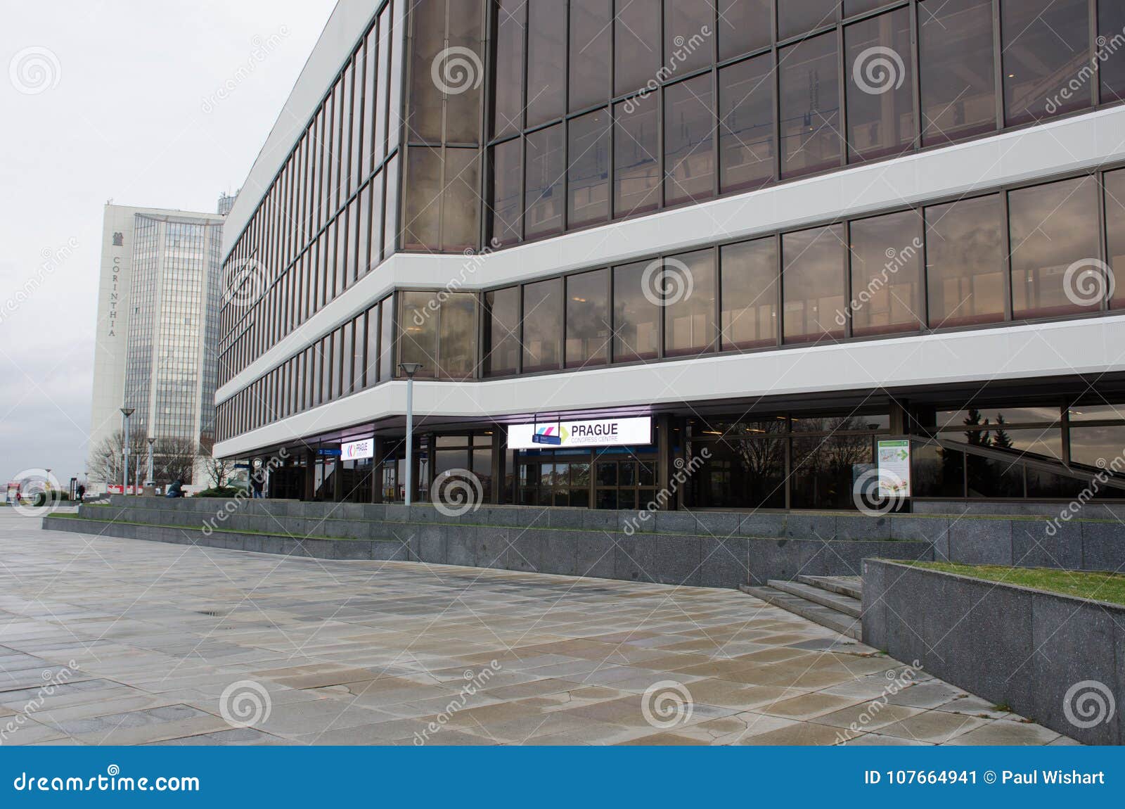 Prague Conference Centre from Outside with Windows Editorial Photo ...