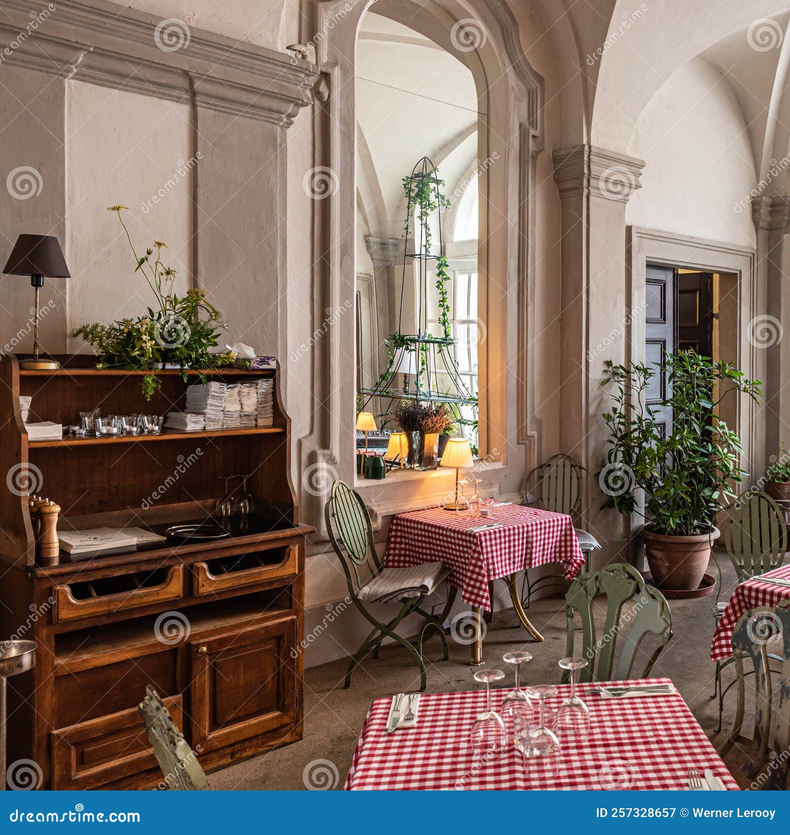 Prague - Czech Republic -Decorated Interior Design of the Restaurant ...