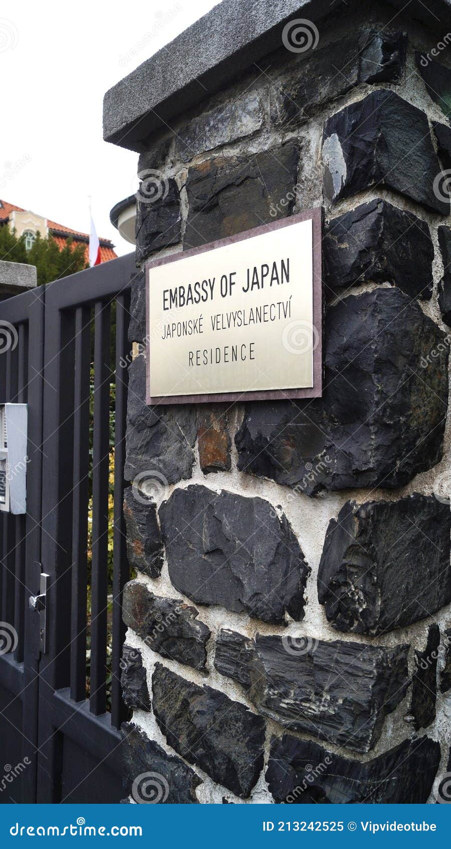 Czech Embassy Building Exterior In The Brutalist Architecture Editorial ...
