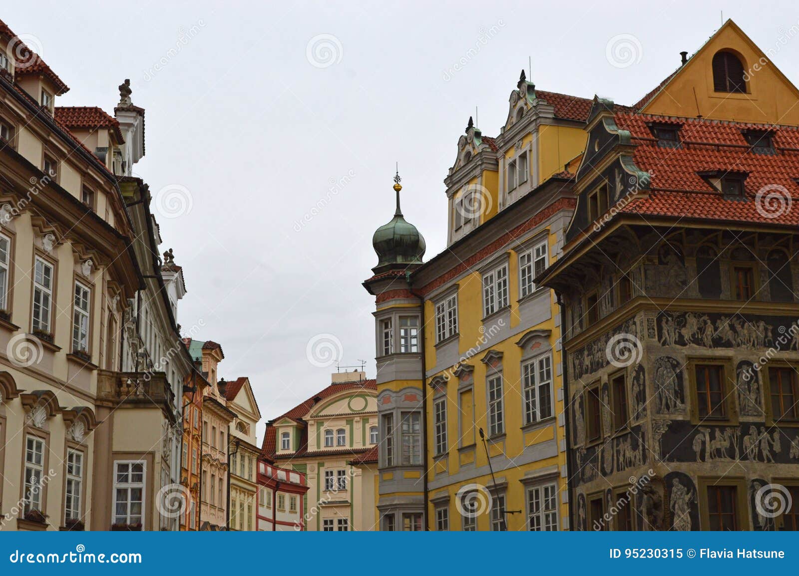 Prague in Czech stock image. Image of world, town, landmark - 95230315
