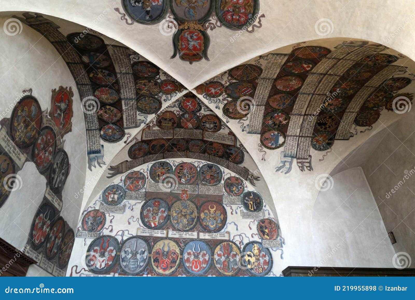 Prague Dome Caste Building Detail Of Defenestration Window Editorial ...