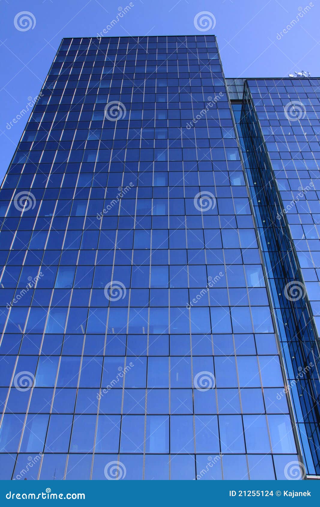 Prague Glass Skyscraper on the Blue Sky Stock Photo - Image of colorful ...