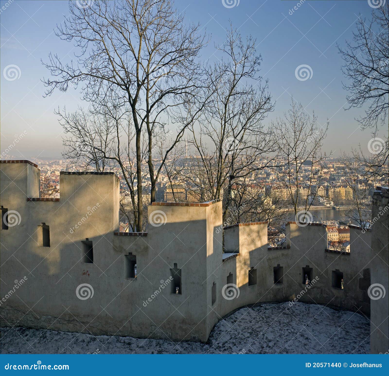 Prague - the Hunger Wall at Petrin Hill Stock Photo - Image of hill ...