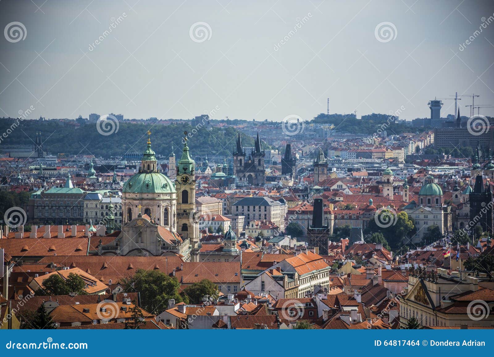 Prague Landscape of the City Stock Photo - Image of cubical, filming ...