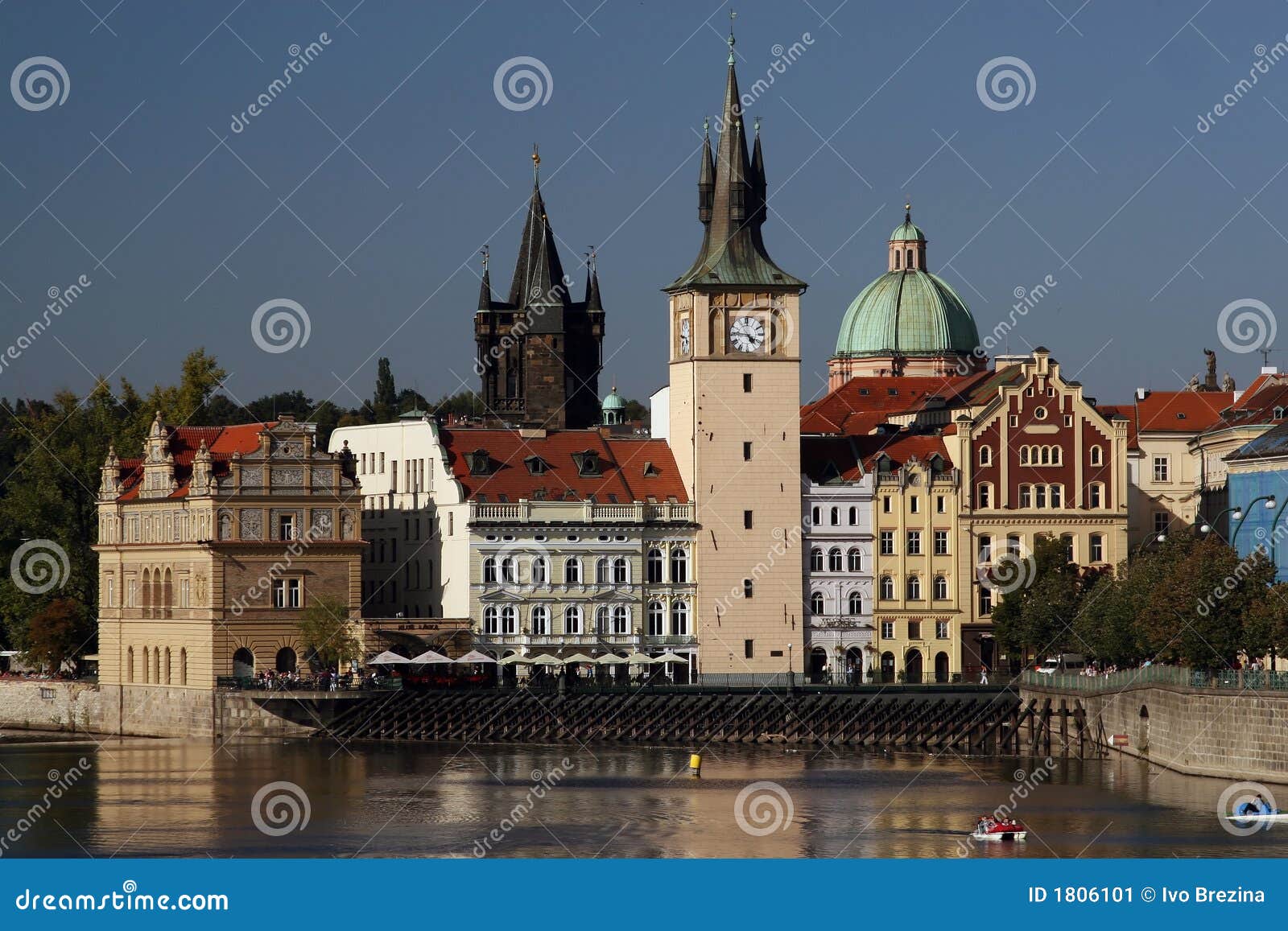 Prague - Manes stock image. Image of shore, tower, building - 1806101