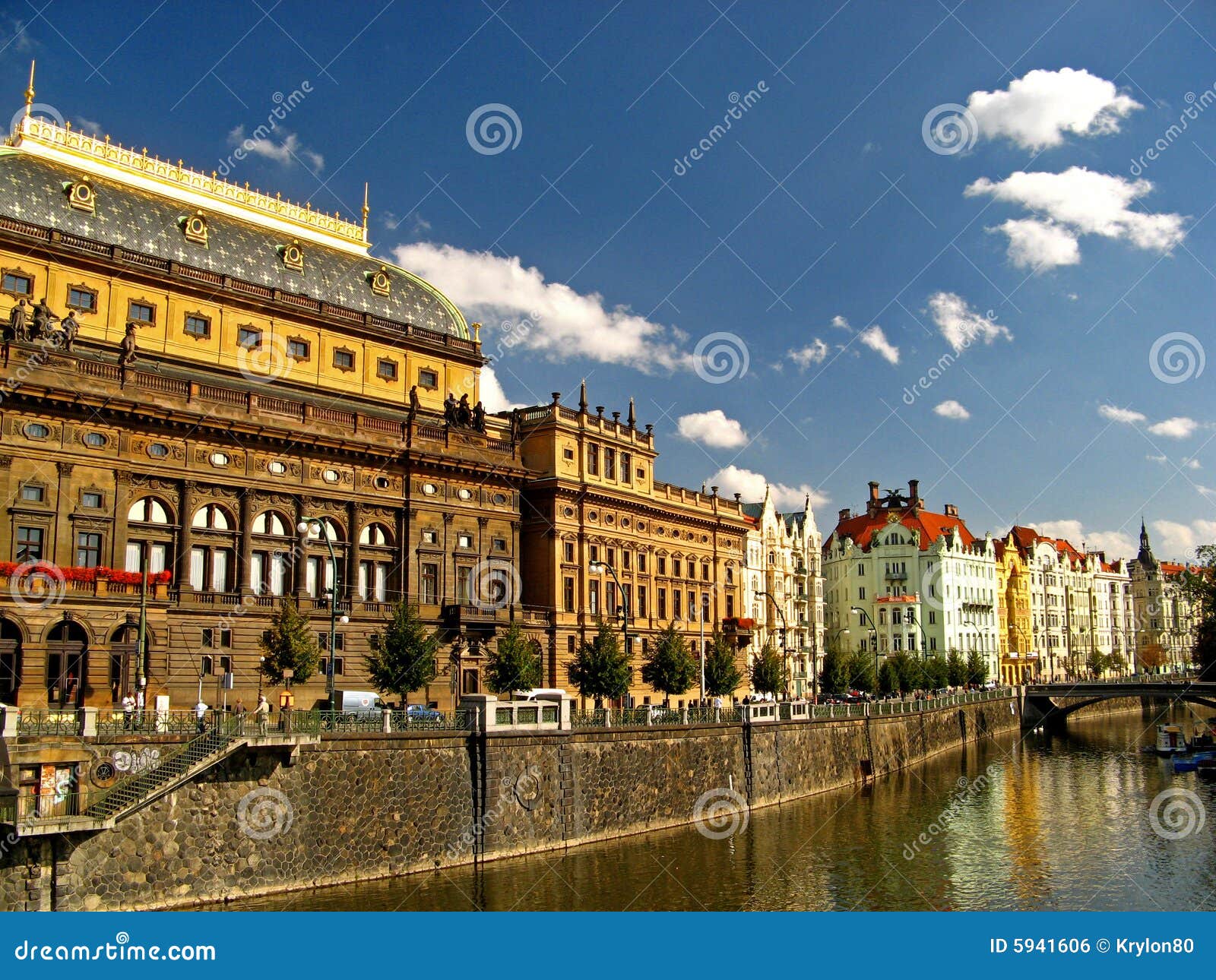 Prague National Theater 02 stock photo. Image of european - 5941606