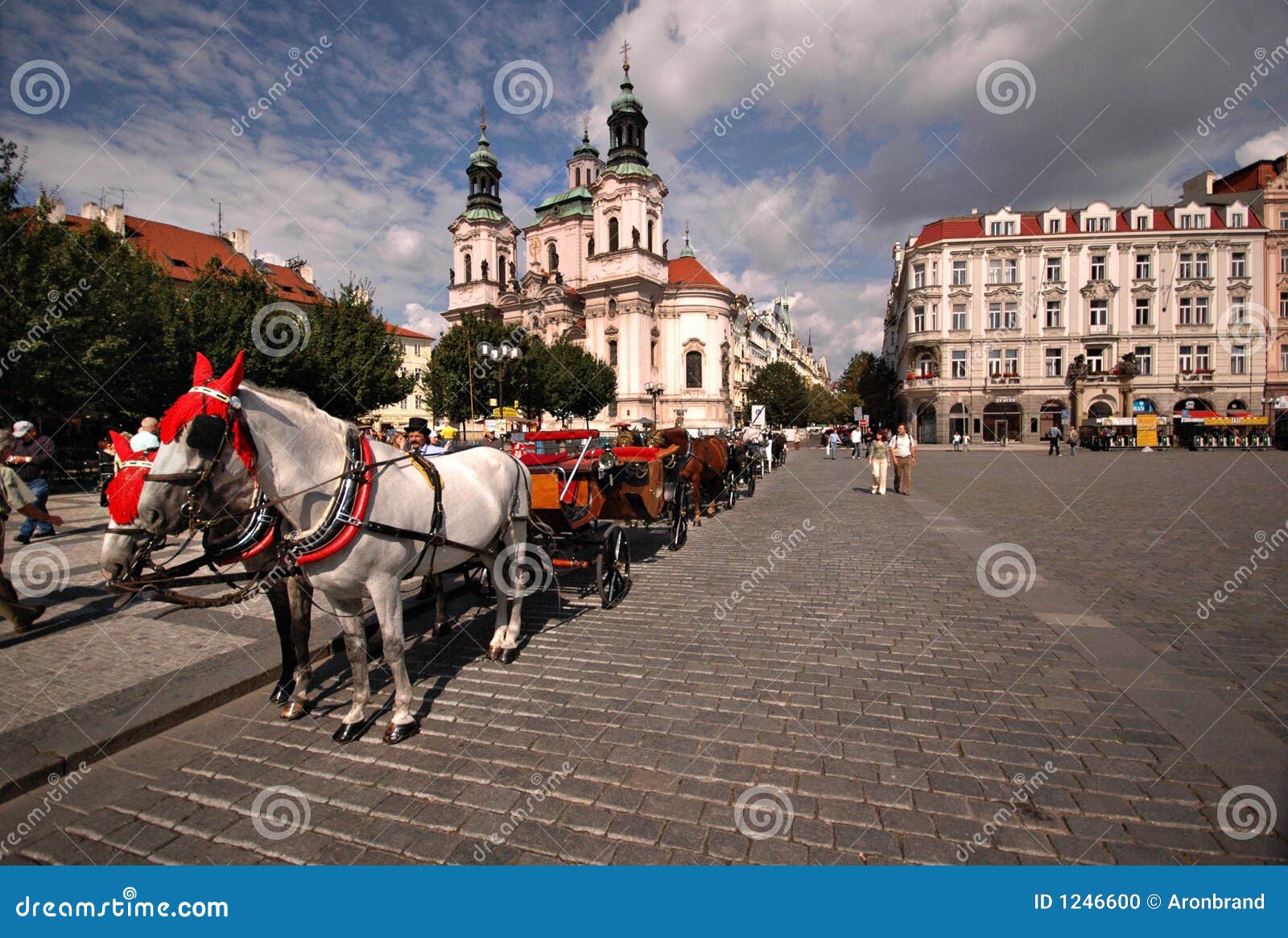 Prague old city square stock photo. Image of czech, vacation - 1246600