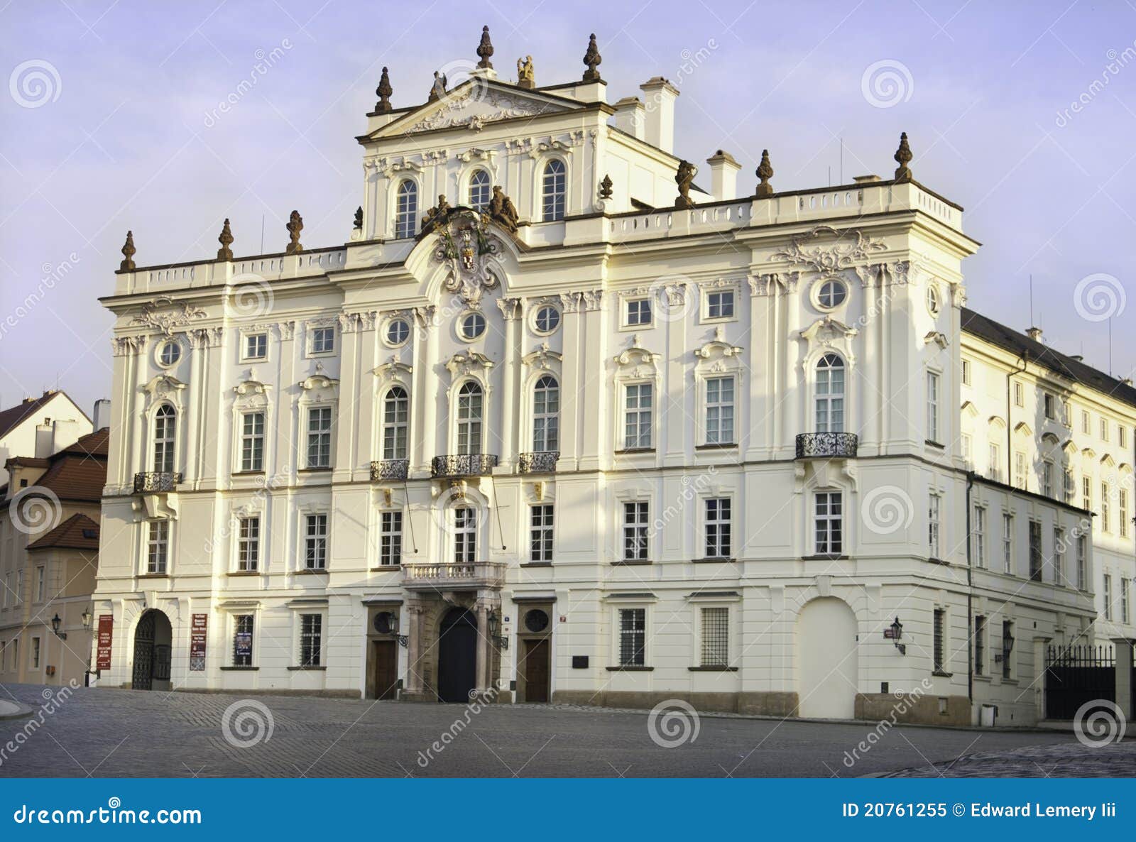 Prague Palace stock image. Image of building, royal, sunrise - 20761255