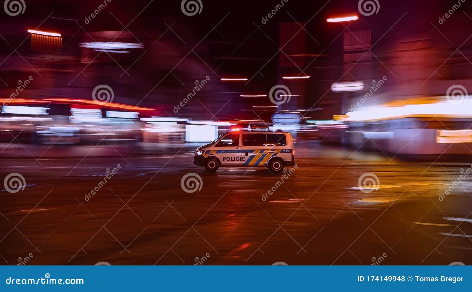 Prague police in action editorial stock photo. Image of district ...