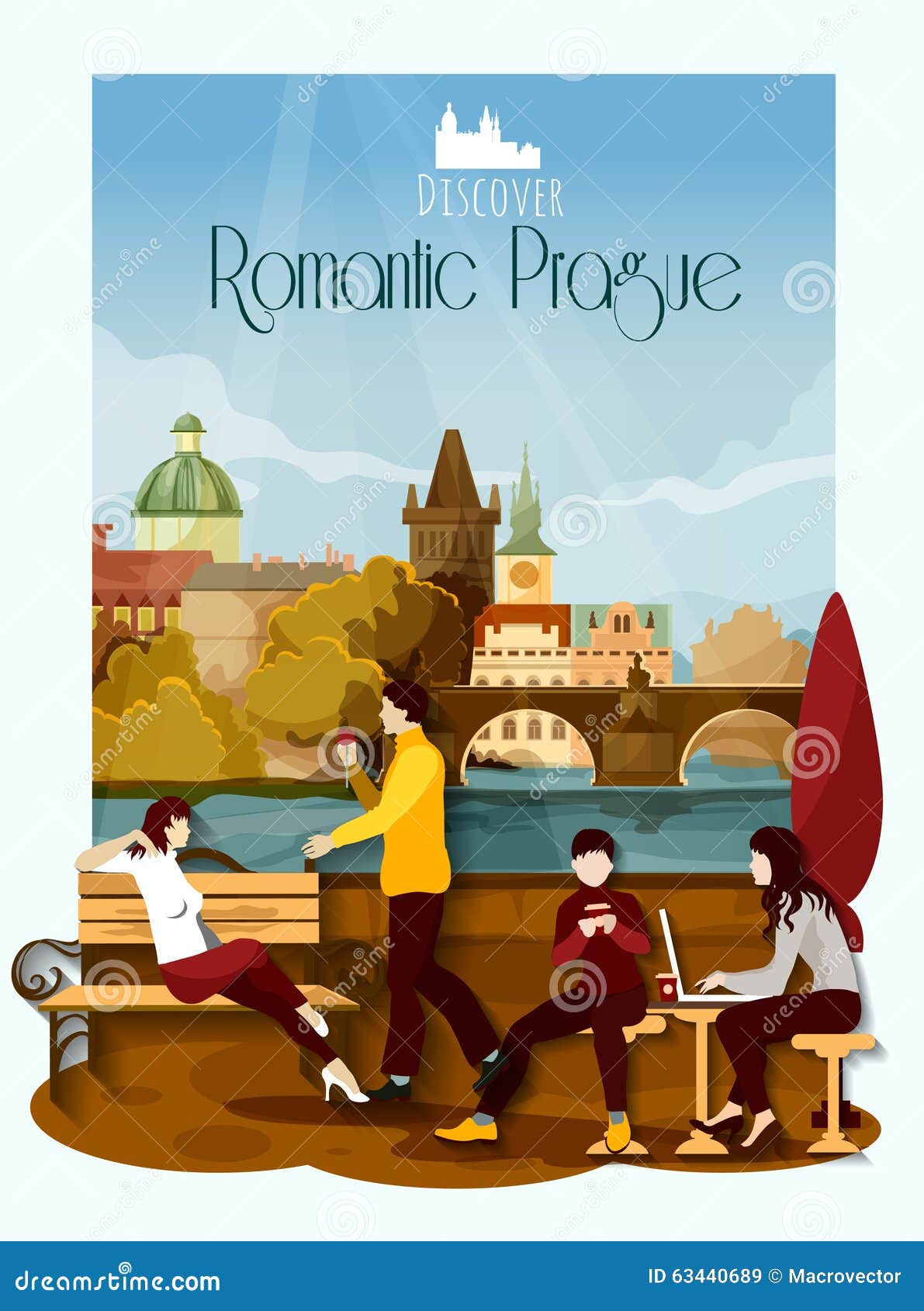 Prague Map Poster. Decorative Design Street Map Of Prague City ...