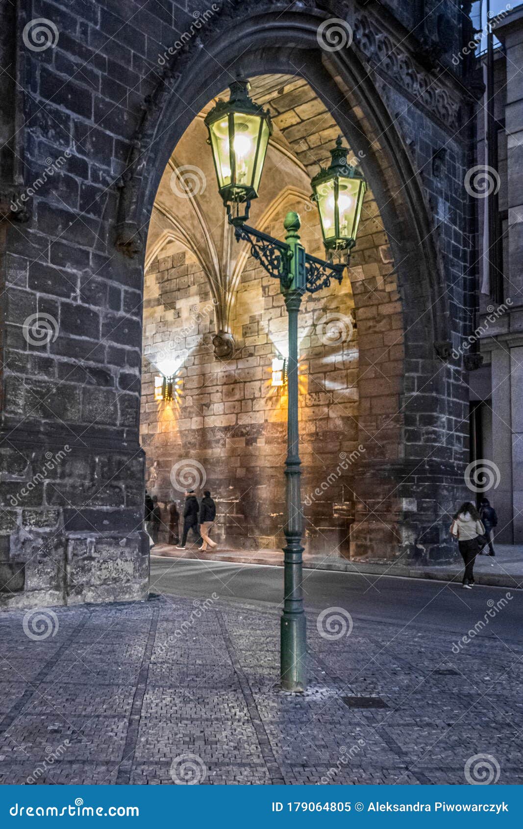 Prague stock image. Image of prague, gate, street, travelling - 179064805