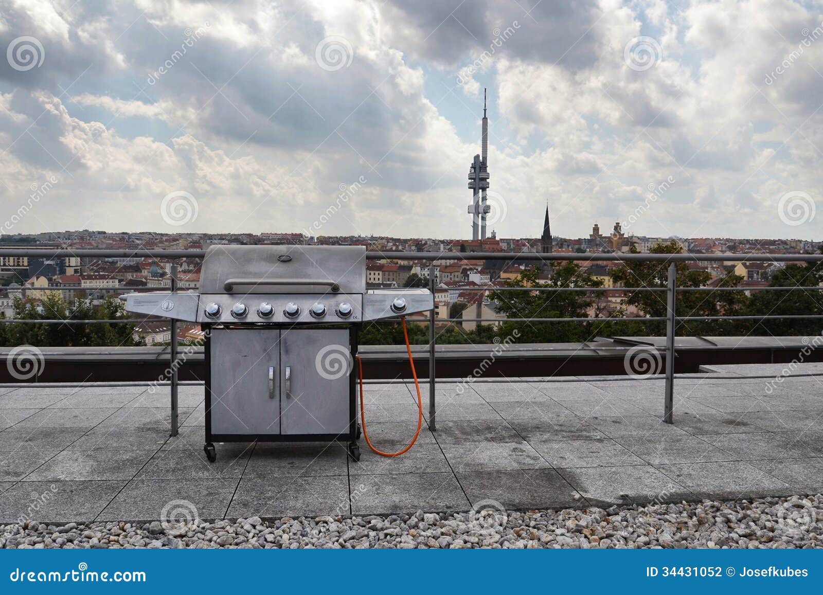 Prague restaurant stock photo. Image of grill, basilica - 34431052